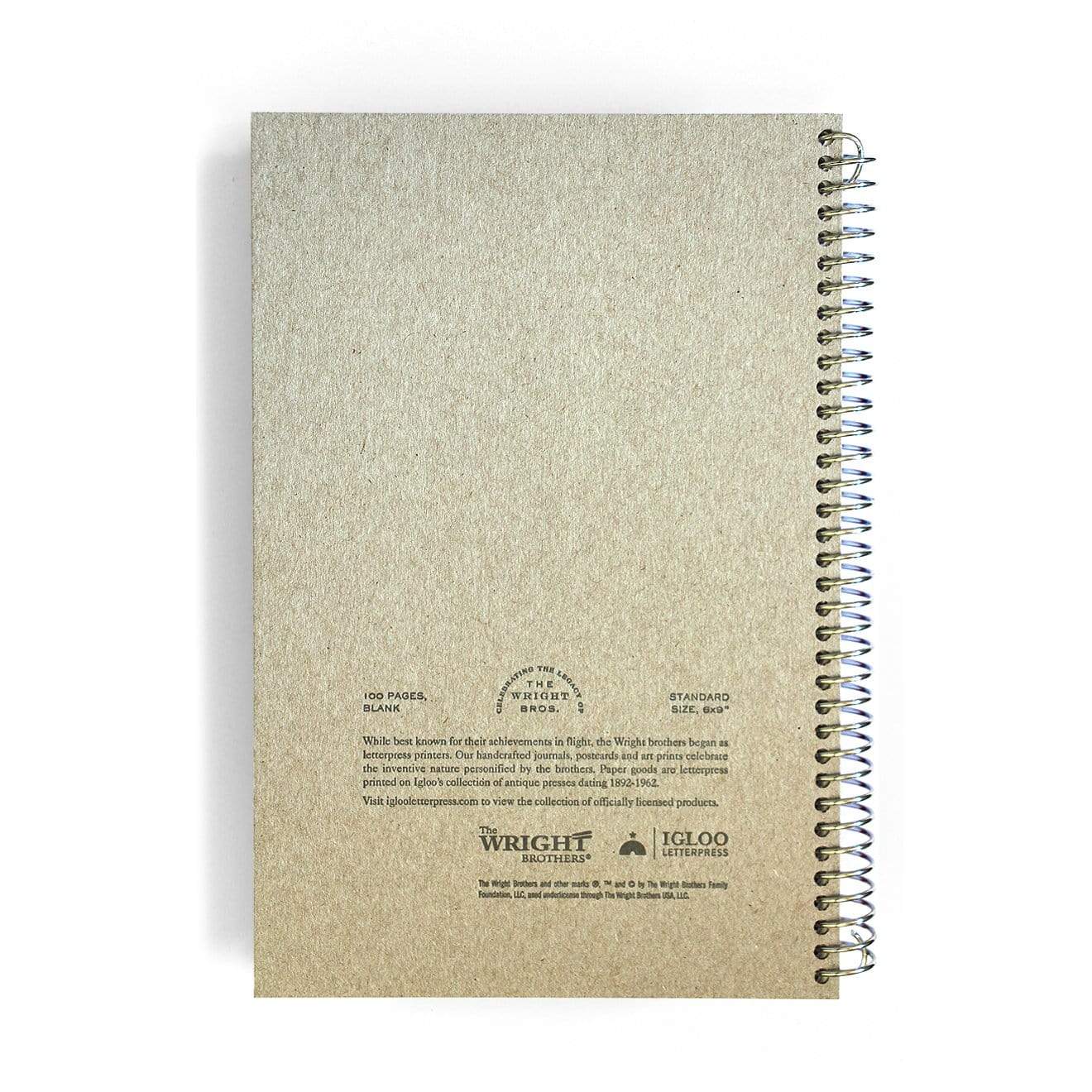 Wright brothers Glider patent drawing letterpress notebook